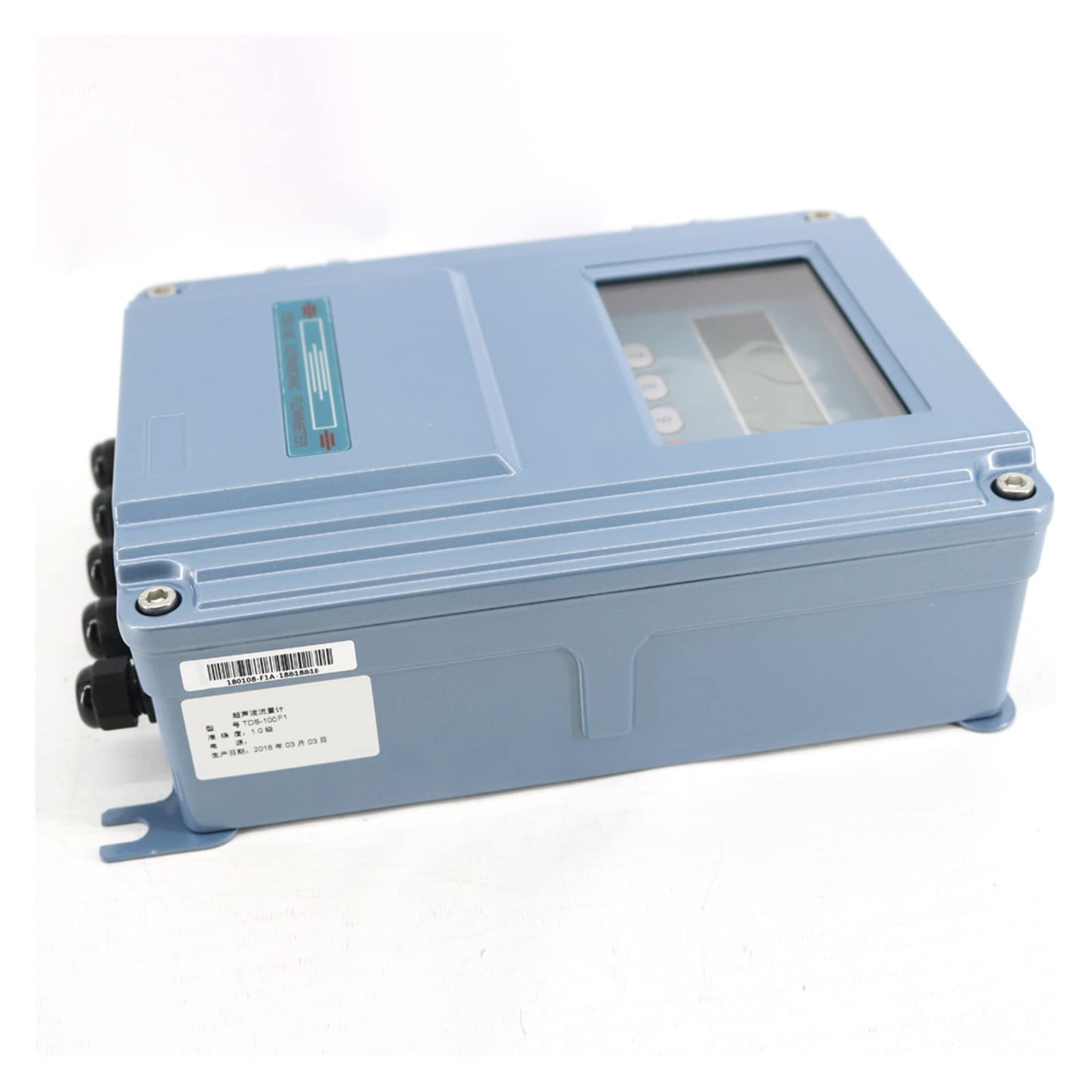 QYTEC Hose Timer TDS-100F Water Flowmeter with M2 (DN50~DN700mm, 0-160℃) Transducer Sensor Handheld Digital Liquid Ultrasonic Flow Meter Water Timer