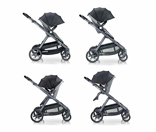 Joovy Qool Stroller, Customizable Stroller, Single, Double, Triple, Grey Melange