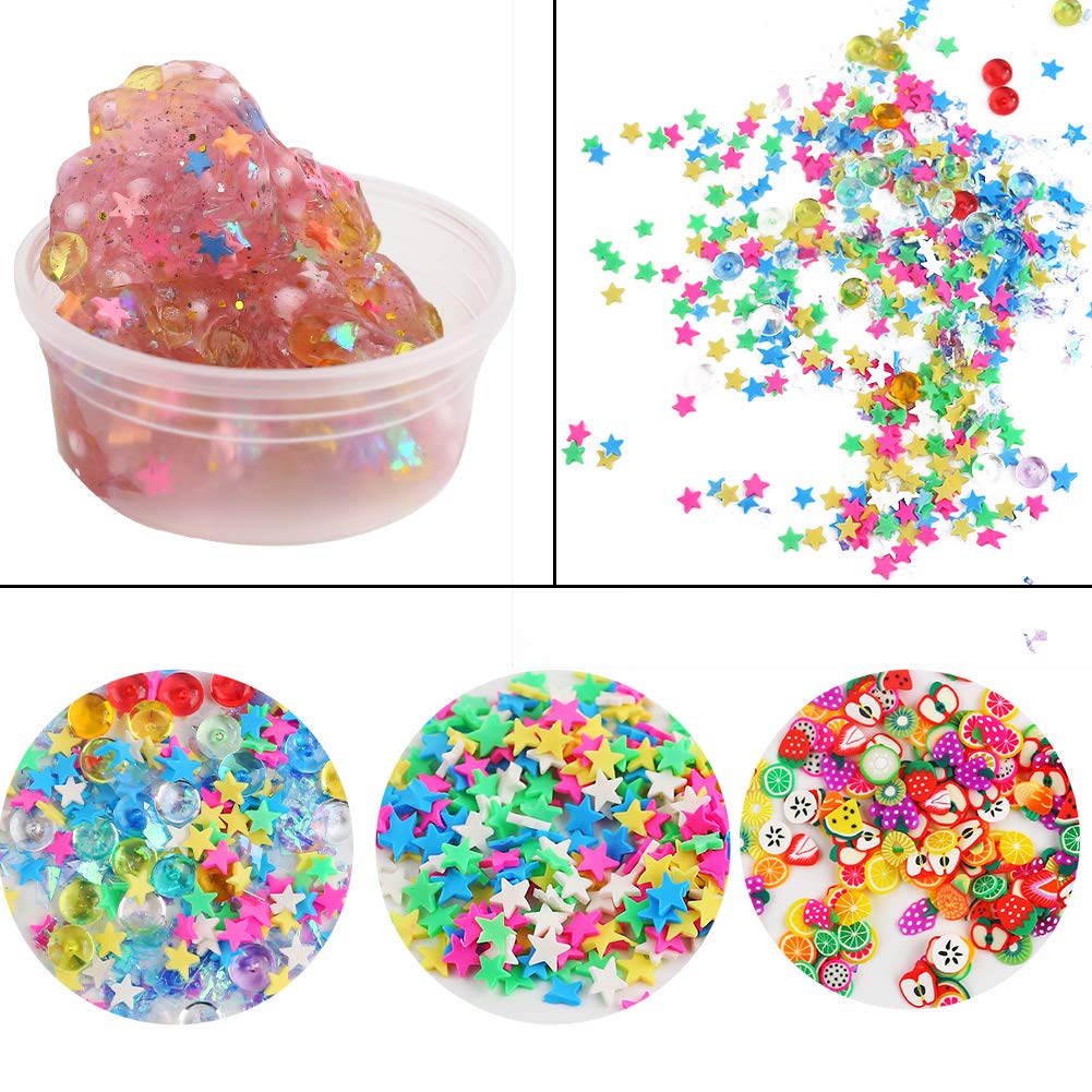 Koogel 149 Pcs Slime Supplies for Girls, Slime Kit with Glitter Slimes Supplies Slime Kit Glitter Gold Leaf Foam Balls Glitter Shake Jars Sugar Papers Tiny White Sponge Cube Slime Making Materialsā¦