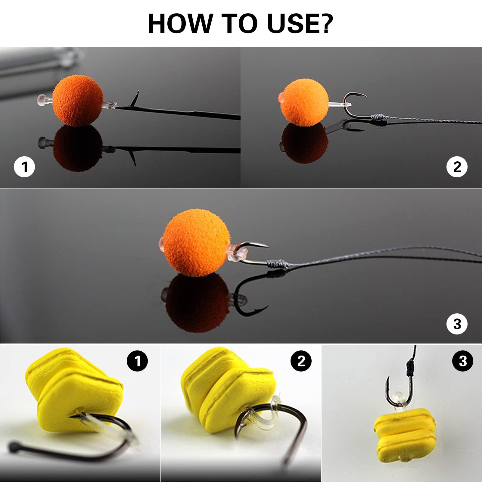LIXADA Fishing Tackle Set 87pcs Carp Fishing Floating Sticks Locators Lure Rigging Tool Fishing Accessories Kit Rubber Rings with Storage Box