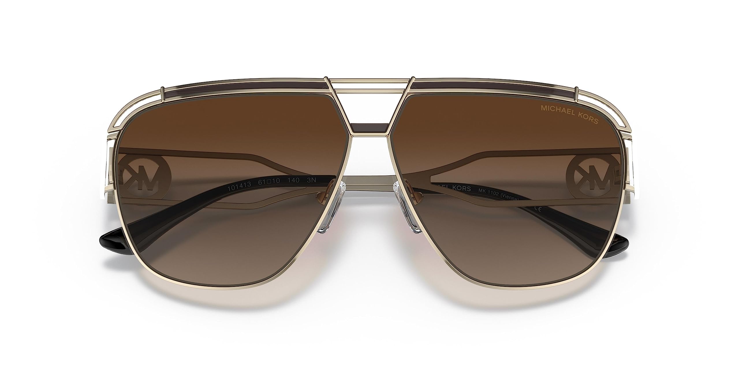 Michael Kors 61 mm MK1102 Vienna Light Gold/Smoke Gradient One Size