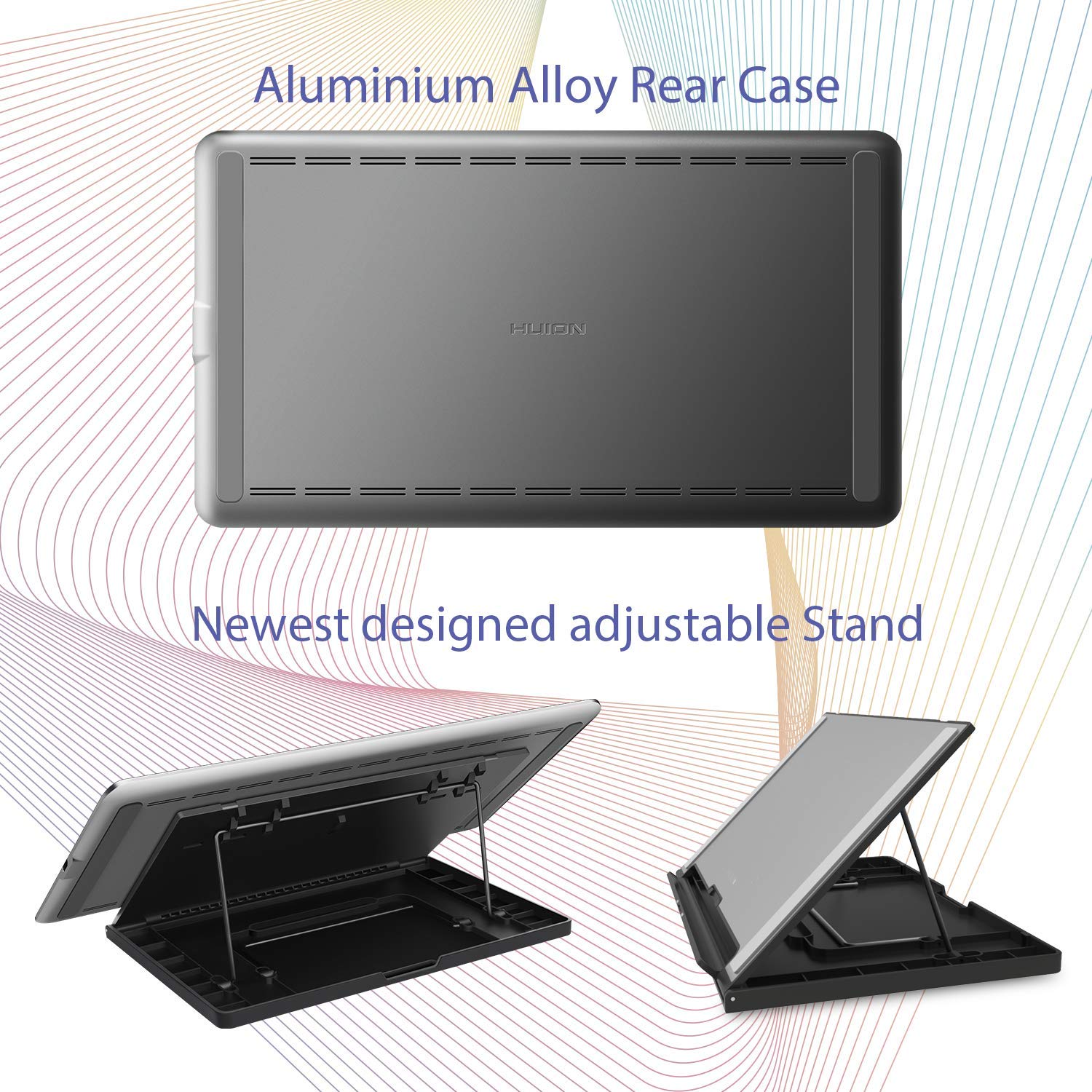 HUION KAMVAS Pro 12 Graphics Drawing Tablet with Screen Full Laminated Tilt 8192 Pen Pressure Battery-Free Stylus Adjustable Stand Compatible with Windows/Mac/Linux, 11.6 Inch Pen Display
