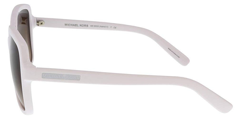 Michael Kors ASTRID II MK6033-306413 Sunglasses, White Pearl Frame 57mm w/Dark Brown Gradient Lens