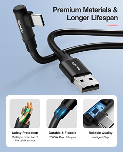 NIMASO USB 3.0 Link Cable 10ft, Compatible with Meta/Oculus Quest 2 / Quest1, High Speed PC Data Transfer USB A to USB C Cable for VR Headset and Gaming PC