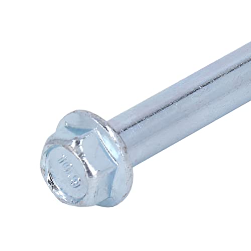 Raguso Hex Half Tooth Bolts, 10 Pcs Half Thread Bolt Carbon Steel Lengthened for Polishing Machine(10x250)
