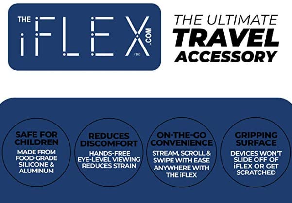 iFLEX Adjustable Cell Phone Stand and Tablet Stand for Work and Home – Flexible Phone Holder
