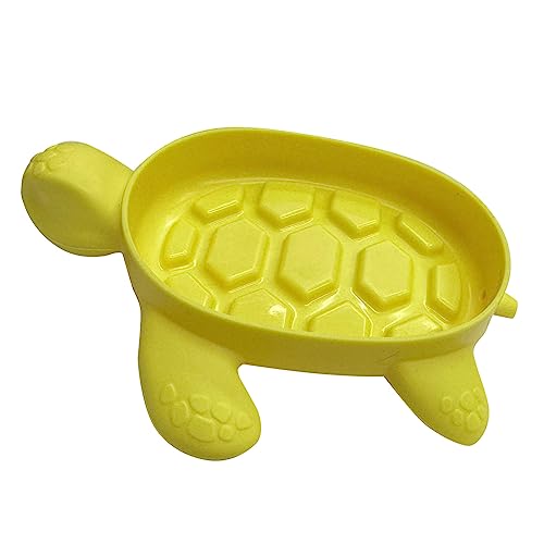 jerss Shape Box Drain Bathroom Dish Simple Holder Restroom Cartoon Sewer Drain Tray for Shaped Box Holder Dishes (Yellow)