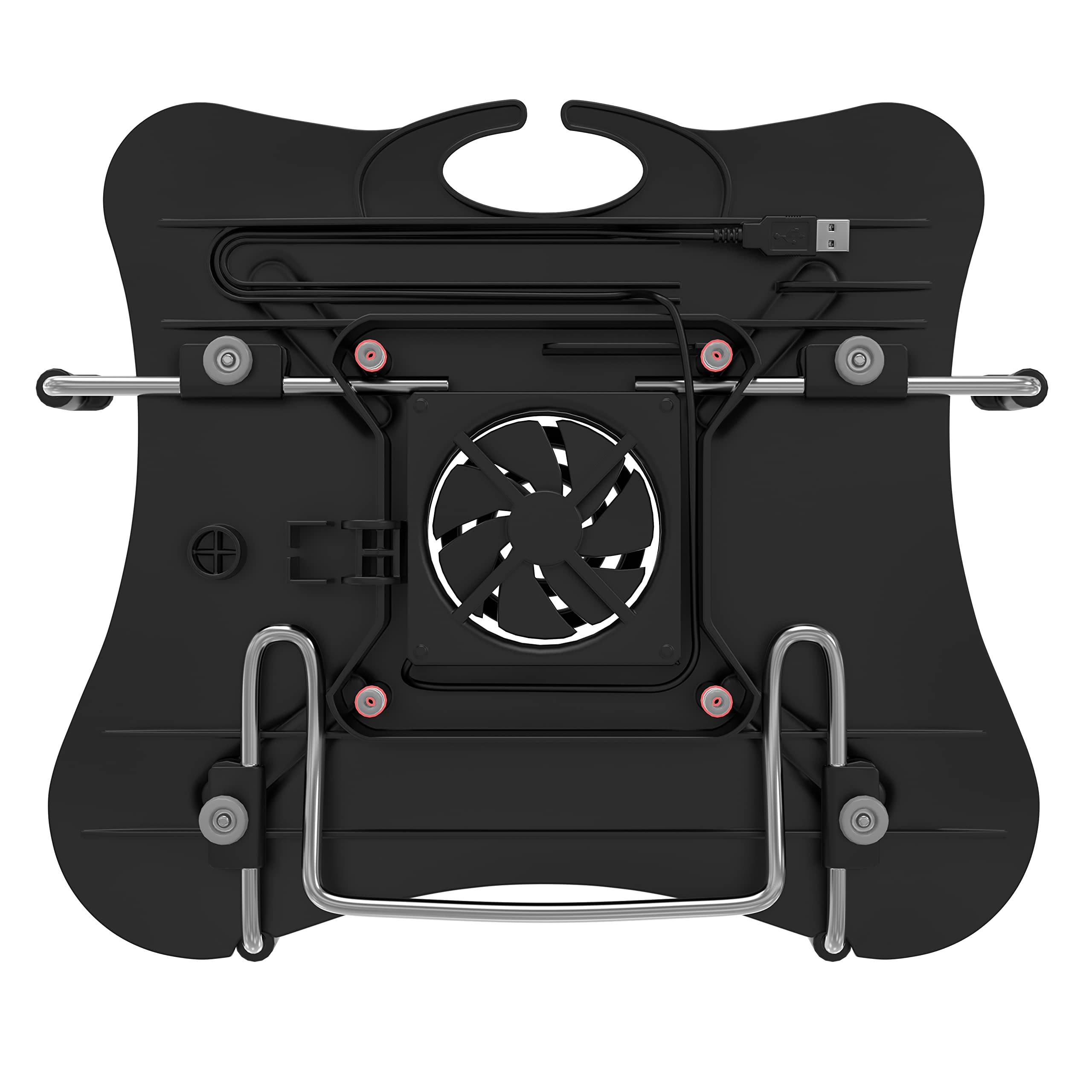 Laptop Cooling Fan Pad – CTA Digital USB-Powered Cooling Pad Fan with VESA-Compatible Laptop Holder for Laptops 7" to 15" - Black (ADD-LTPCF)