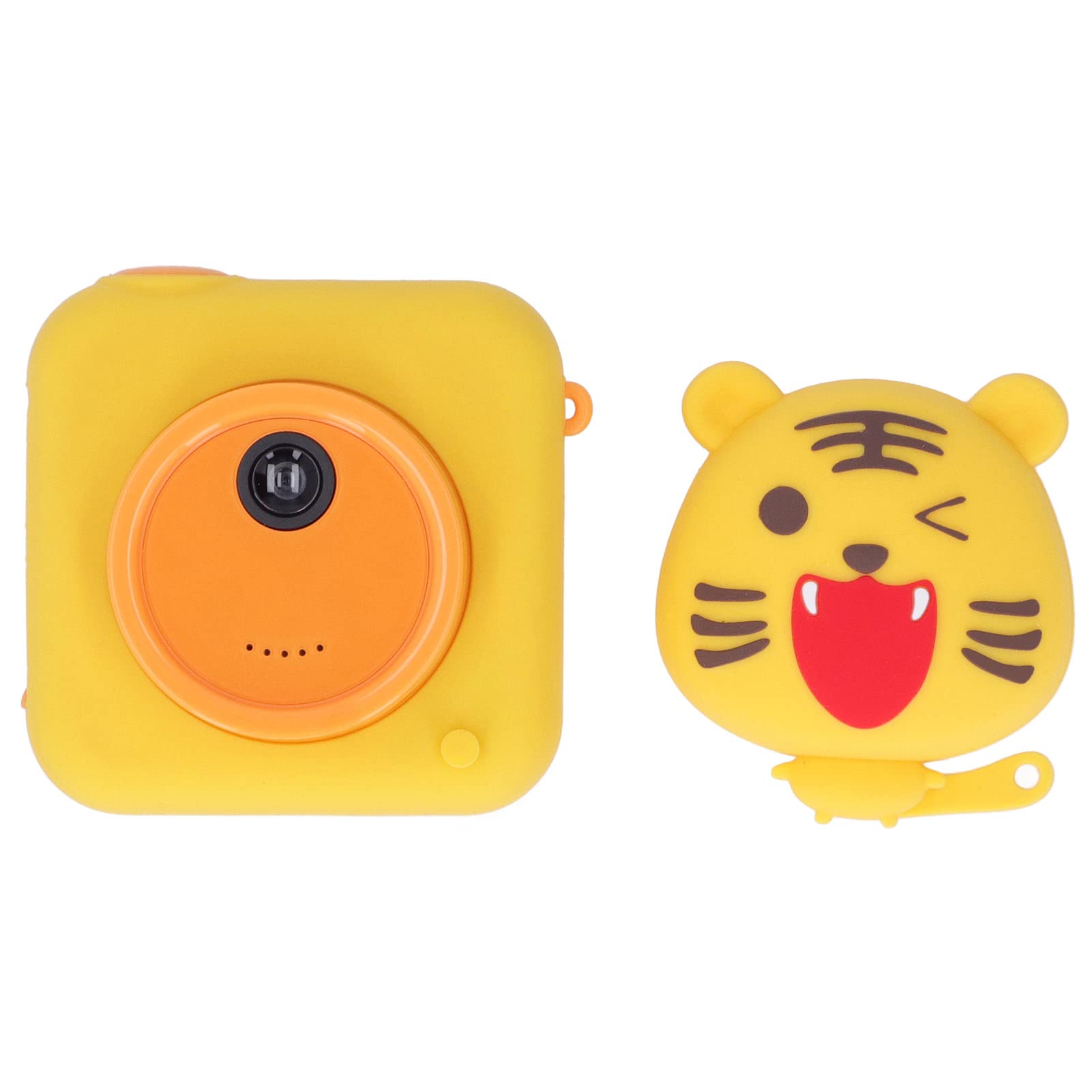 Kid Camera Digital, Childrens Camera Multi Function 32GB Memory Card Yellow Tiger 720P Video Resolution for Christmas for Home for Boys for Outdoor