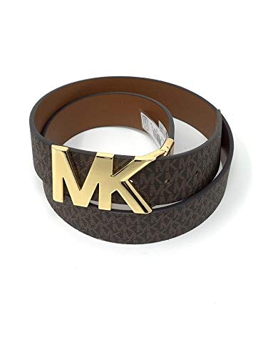 Michael Kors Signature Logo Reversible Belt - Brown (Medium)