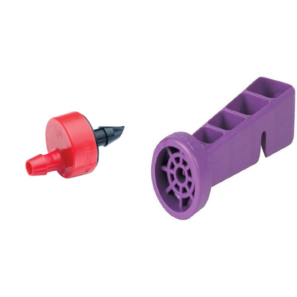 Rain Bird SW20-30PS Drip Irrigation Spot Watering Dripper/Emitter, 2 Gallon Per Hour, 30-Pack & ET/1PK25S Drip Irrigation Emitter Installation and Removal Tool