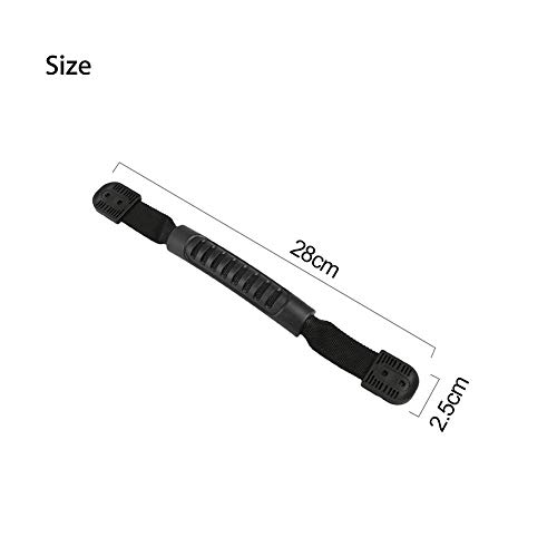 Kayaks Handle, 2pcs Side Mount Carry Handles Hardwares DIY for Kayak, Canoe or Luggage Equipment PVC Black