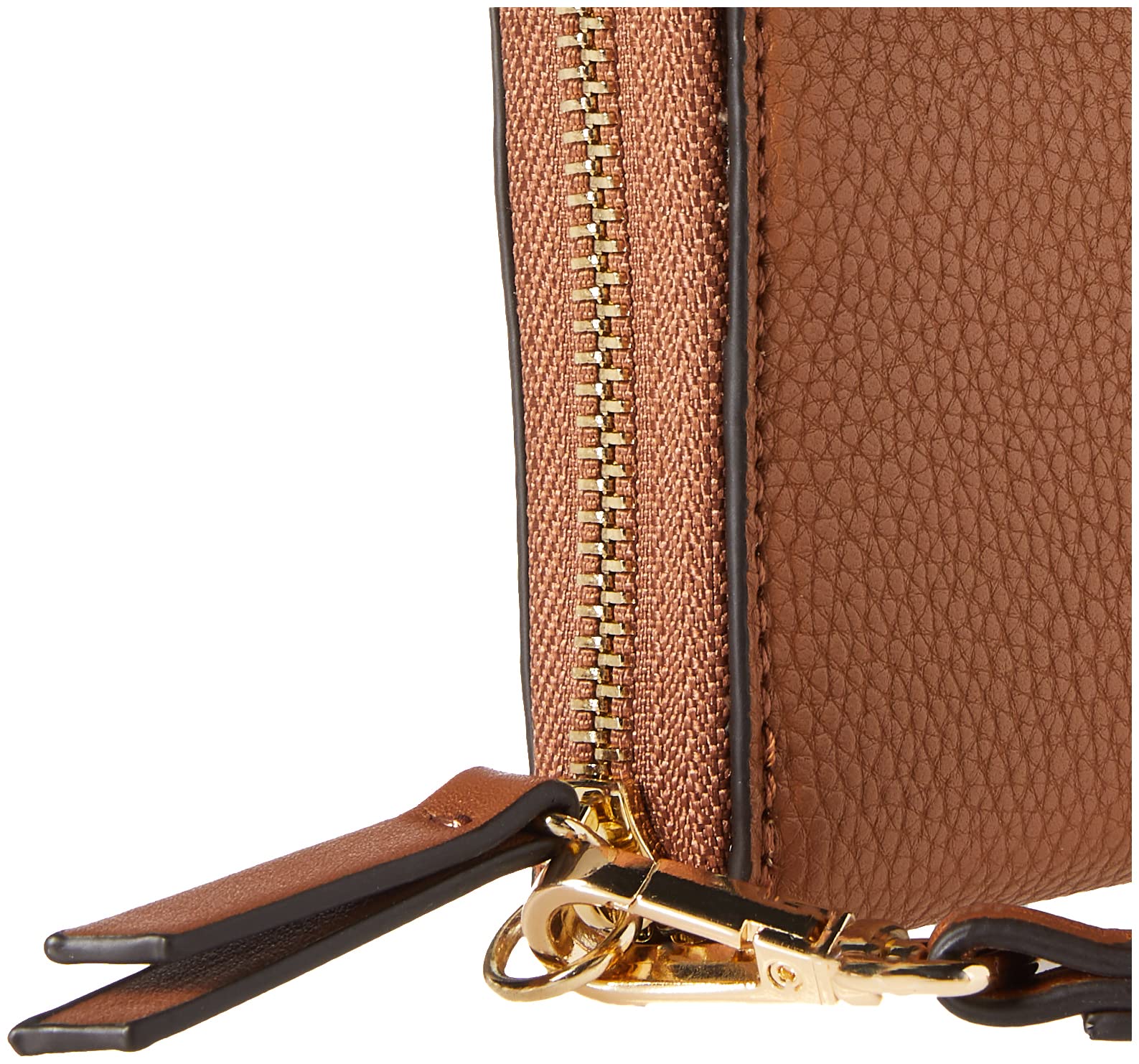 NINE WEST Lawson Zip Around Wallet with Wristlet, Saddle TAN