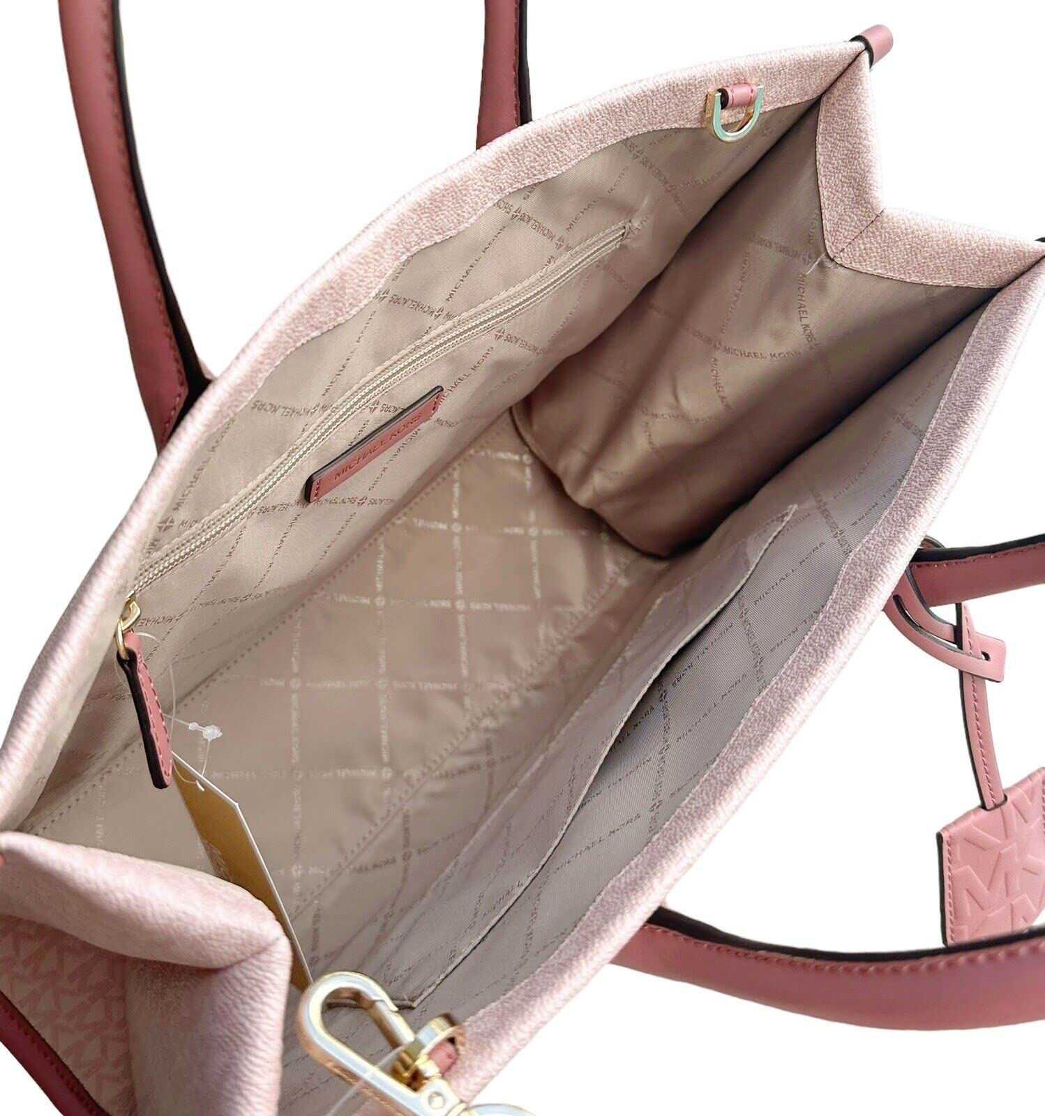 Michael Kors Mirella Medium Tote Bag (Dark Powder Blush Multi)