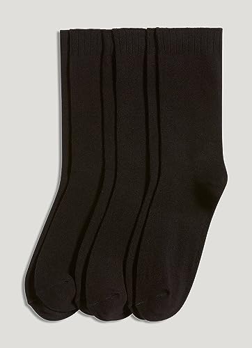 Jockey Women's Socks Non-Binding Crew Socks - 3 Pack, Black, 6-10