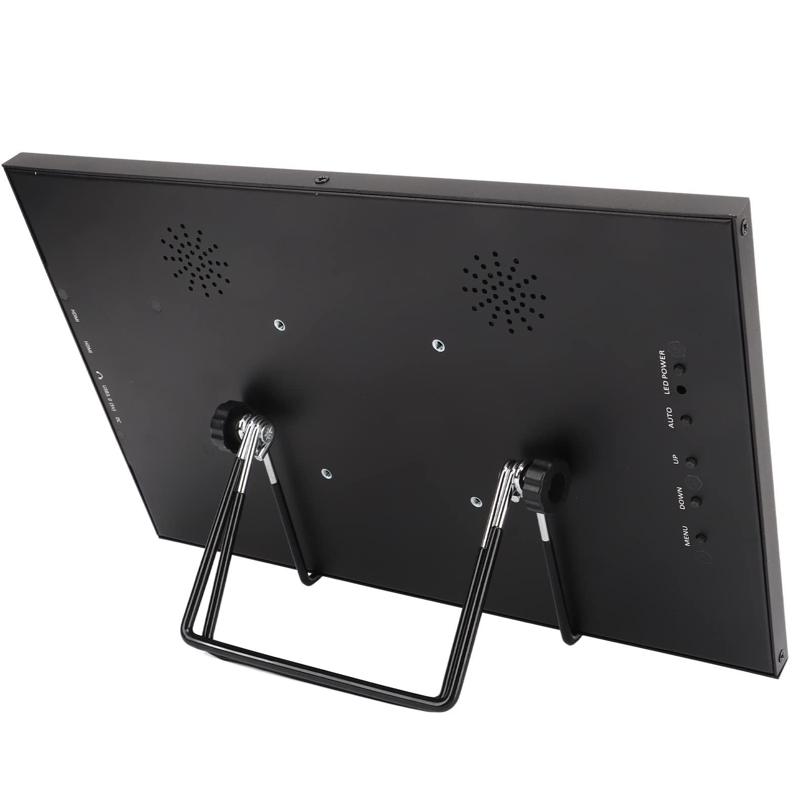 Qinlorgo HD Multimedia VGA Input Monitor, Capacitive Touch Screen Monitor 13.3in 100‑240V for Games (US Plug)