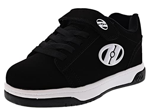 Heelys Girls Dual UP X4, Black/White, 1 Little Kid