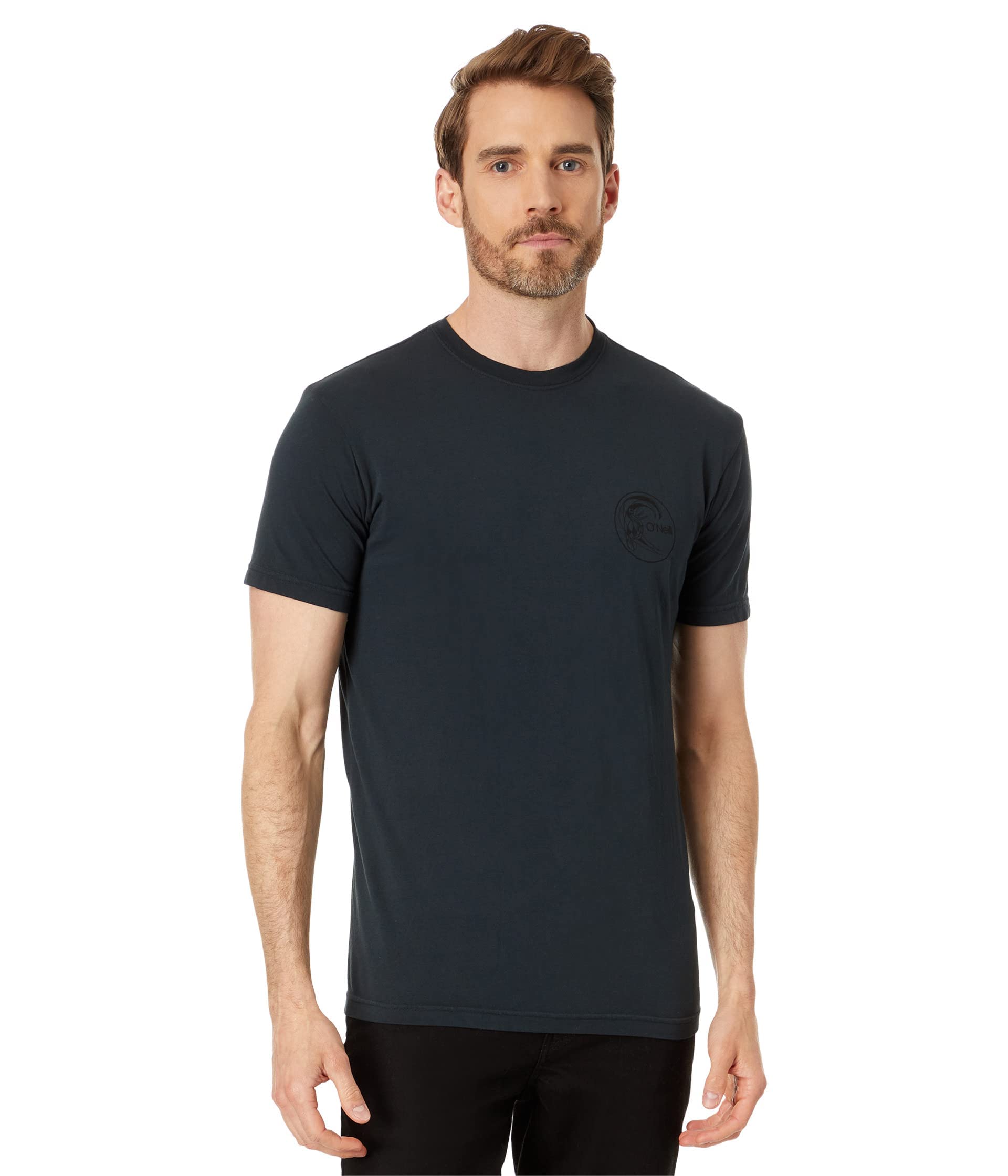 Mens Ripple Graphic Short Sleeve T-Shirt, Turquoise, L