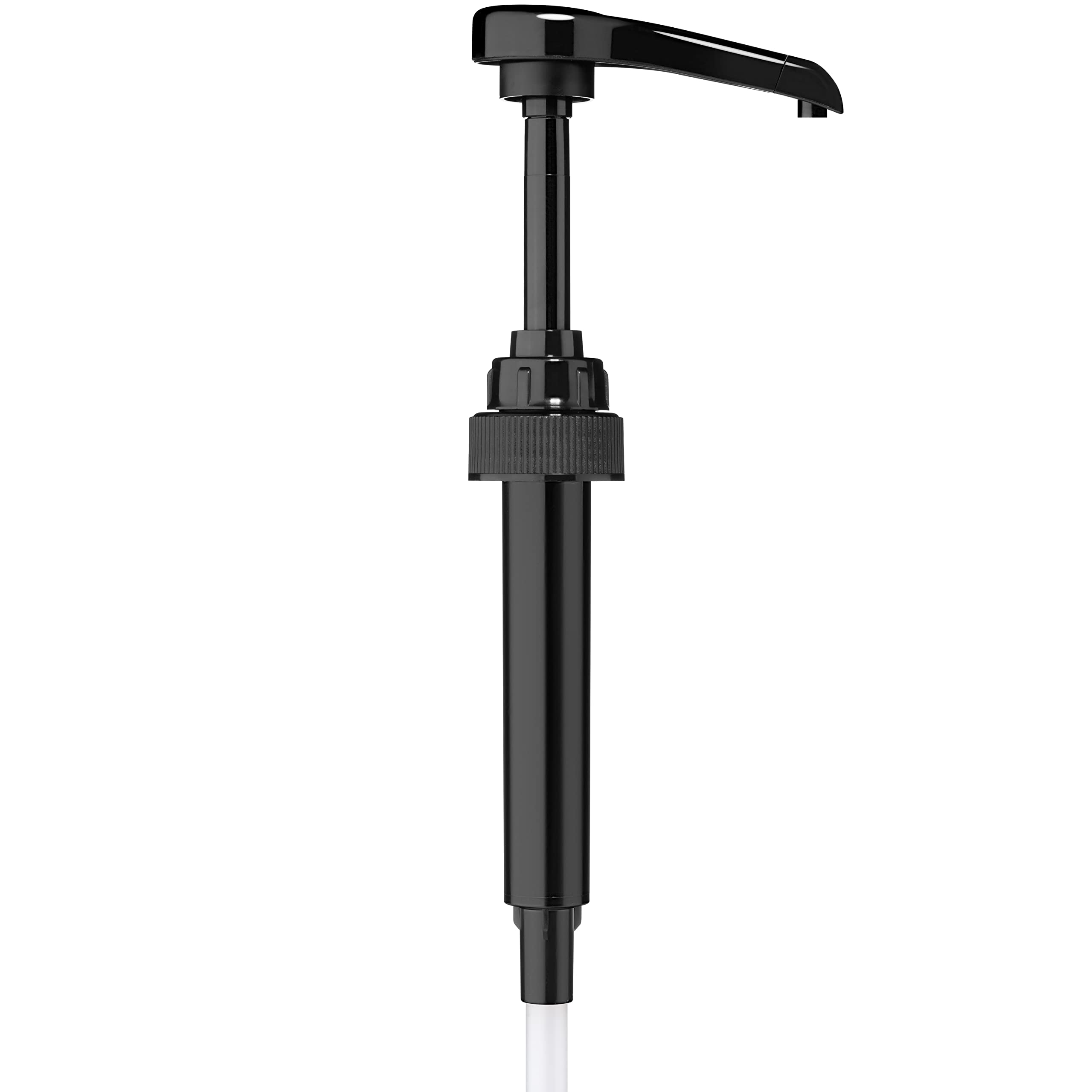 Kitchenware | 4-Pack Black Coffee Syrup Pumps | Fits 750 mL Torani, Davinci, and Jordan Skinny Bottles | Also fits 1L Monin Bottles