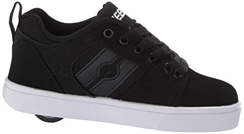 Heelys unisex child Racer 20 Wheeled Heel Shoe, Black-t, 5 Big Kid US
