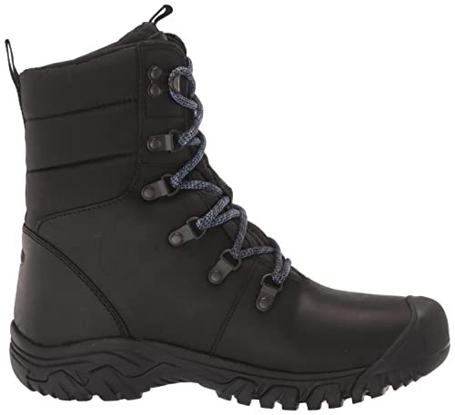 KEEN Women's Greta Waterproof Snow Boot, Black/Black, 10 D (Medium) US