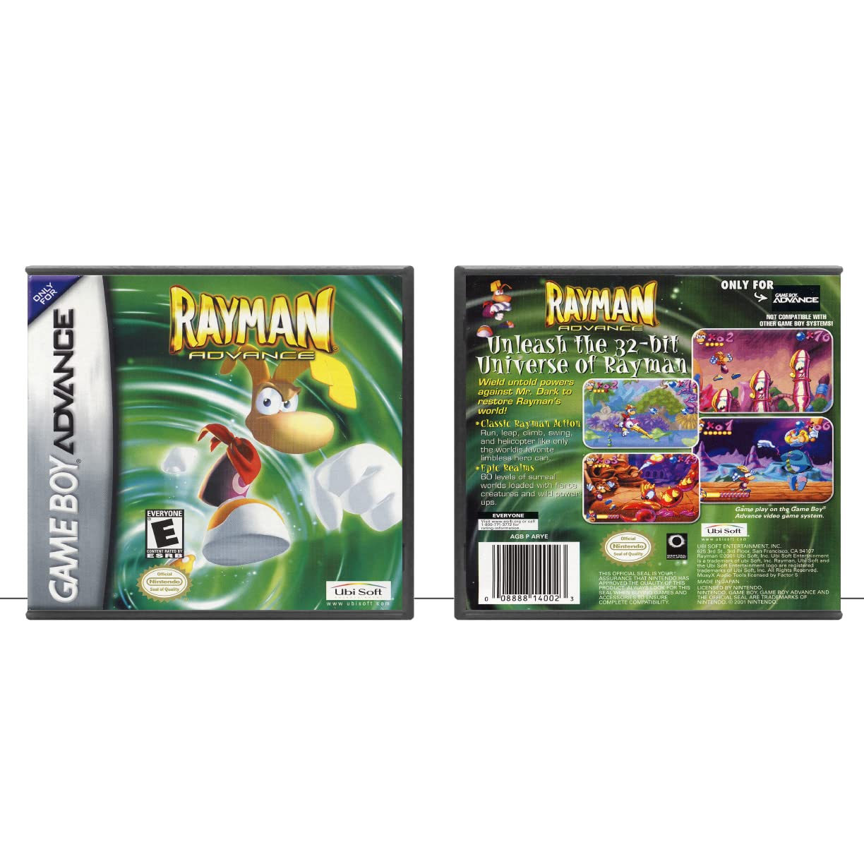 Rayman Advance | (GBA) Game Boy Advance - Game Case Only - No Game