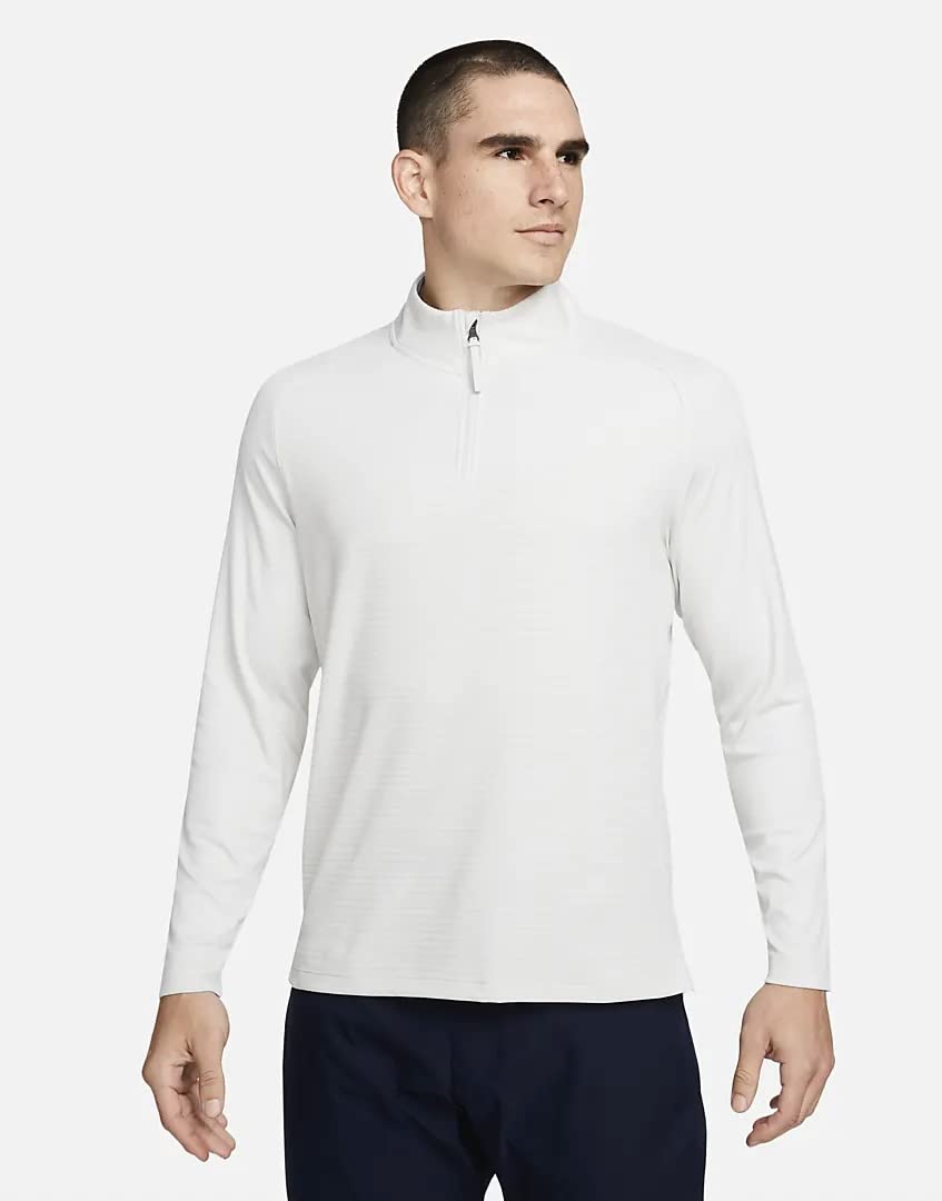 Nike Dri-FIT ADV Vapor Men's Quarter-Zip Golf Top Sweatshirt (as1, Alpha, l, Regular, Regular, White/Photon Dust/Black)