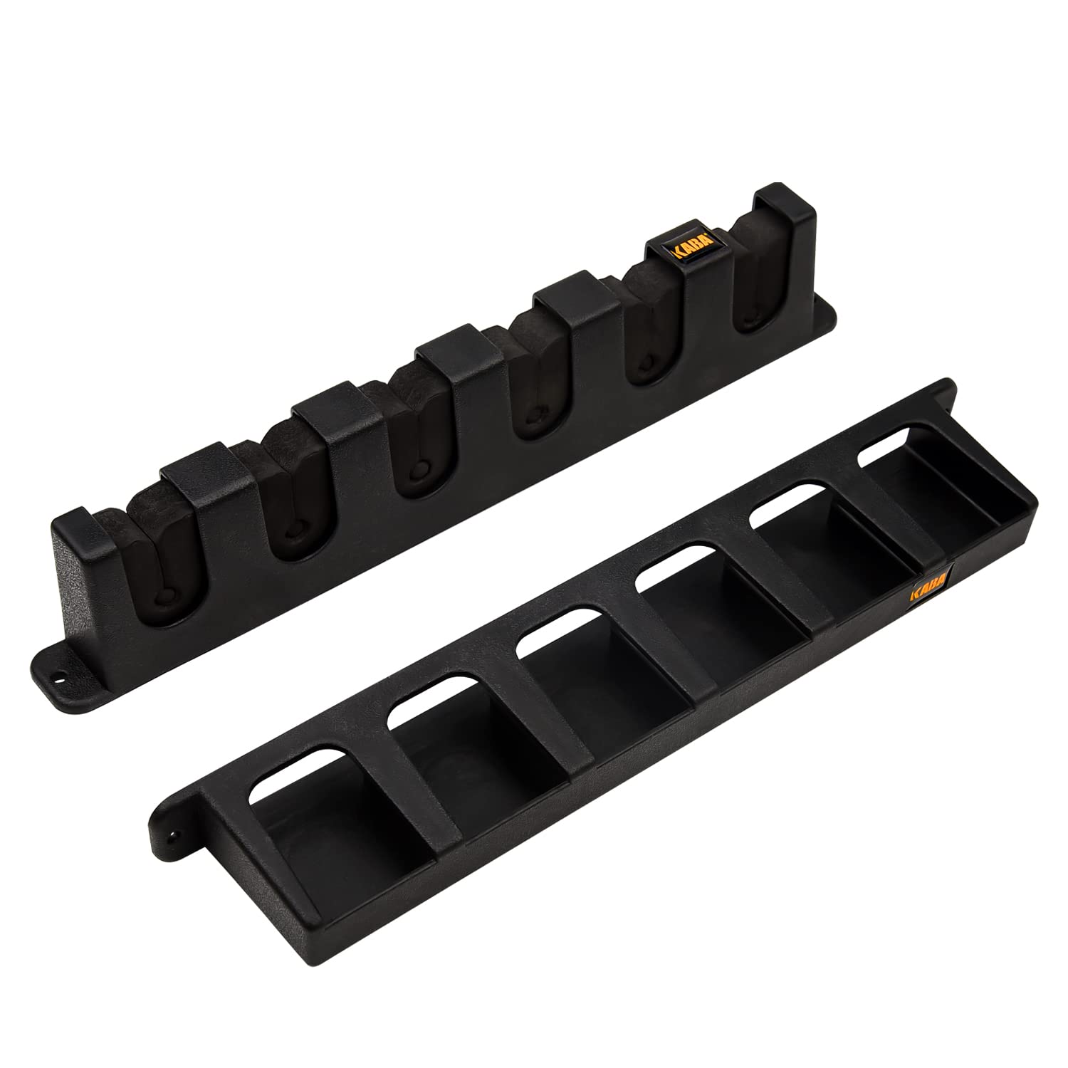 kaba Fishing Rod Holder for Garage Wall Mounted Fishing Pole Rack Vertical Storage 6 Rods Fishing Rod Rack