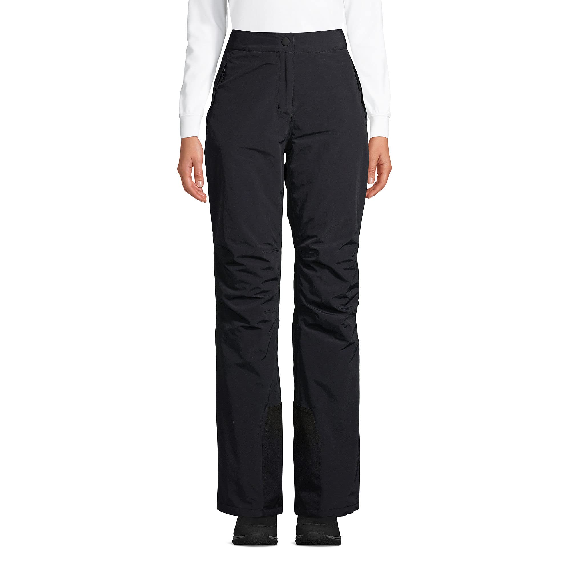 Lands' End Womens Squall Insulated Snow Pants Black Regular Medium