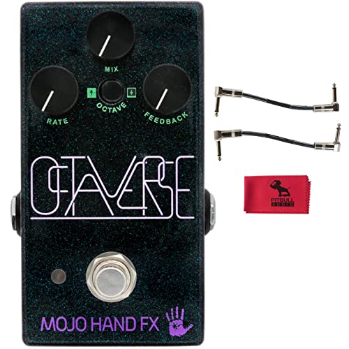 Mojo Hand FX Octaverse Reverse Octave Delay Guitar Effect Pedal w/Patch Cables & Cloth