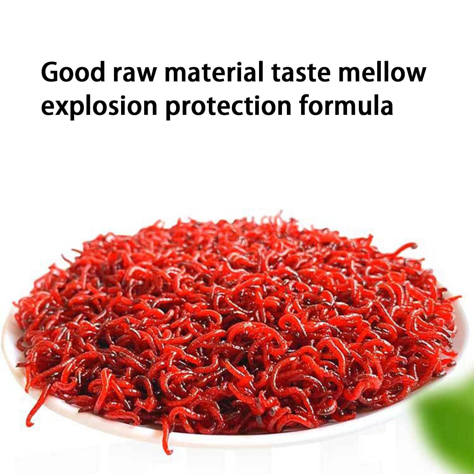 moluo Concentrated Red Worm Liquid, Fishing Lures Additive Bait Liquid, Fishing Lures Baits, Fish Bait Attractant Enhancer, Smell Lure Tackle Liquid for Trout Cod Carp Bass