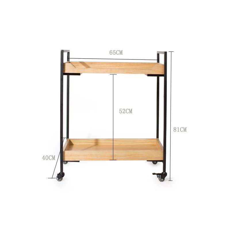 N/A Modern Serving Cart Commercial Tableware Collection Carts Hotel Restaurant Restaurant Food Delivery Driver (Color : A, Size : 65 * 40 * 81cm)