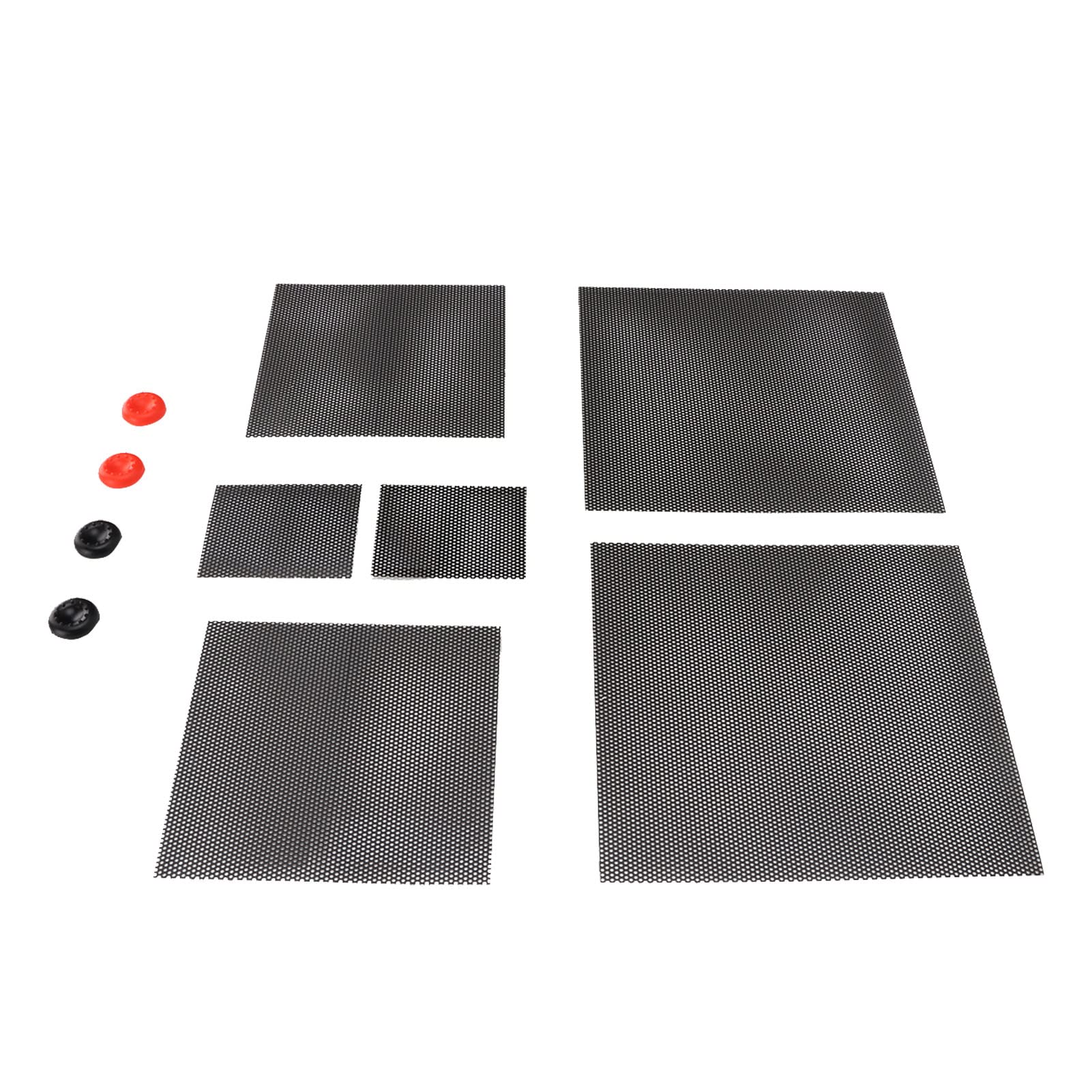 Mesh dust Filter, PVC Material Ventilation, Gaming dust Filter Cover, Small Holes with 4 Silicone Jaws for Game Consoles