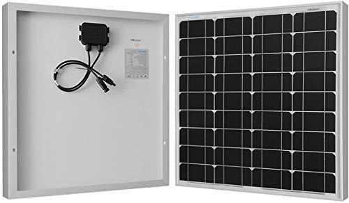 Renogy KIT-BUNDLE50D 12 Volt Monocrystalline Solar, Bundle 50W Kit, Bundle Kit with 10A PWM LCD Charge Controller