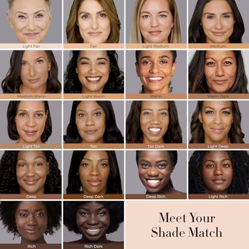 LUMINESS Silk Airbrush Spray Foundation Makeup Starter Kit- Full Coverage Foundation, Primer & Dual-Sided Buffing Brush-Buildable Coverage, Anti-Aging Formula Hydrate & Moisturize (Shade-Light Medium)