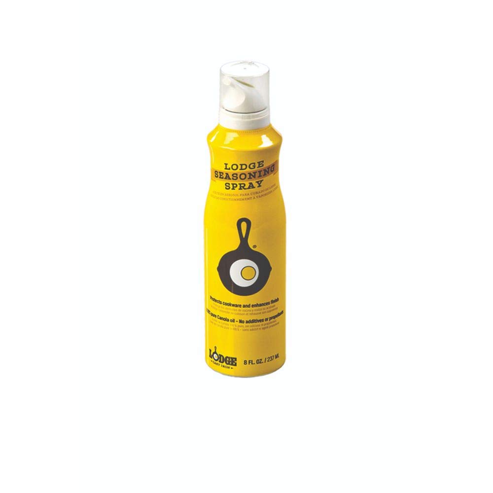 Lodge Cast Iron 8-Ounce Seasoning Spray and Lodge Chainmail Scrubbing Pad Set