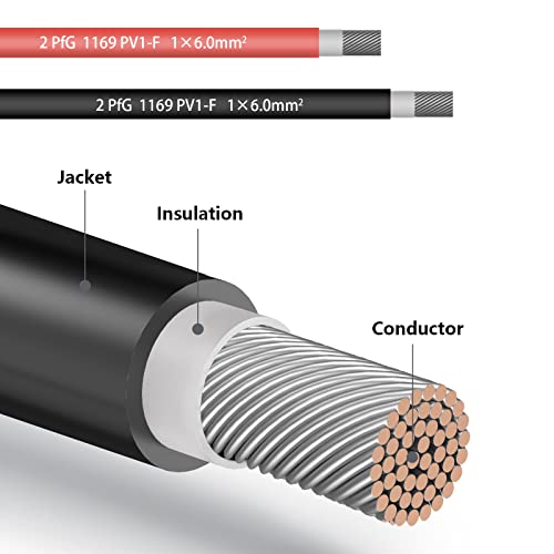 Lumopal Solar Connector to DC 5.5 * 2.1MM Adapter Cable, 1.5M / 5FT with DC 5.5 * 2.5 MM/ 7.9 * 0.9MM to DC 5.5 * 2.1MM Converter Portable Power Station Heavy Duty Wire