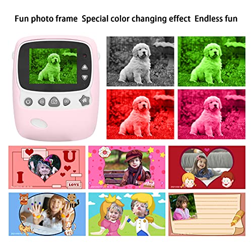 Kids Selfie Camera, IPS Display Print Camera 2000mAh Battery Print 18 MP for Boys and Girls (11)