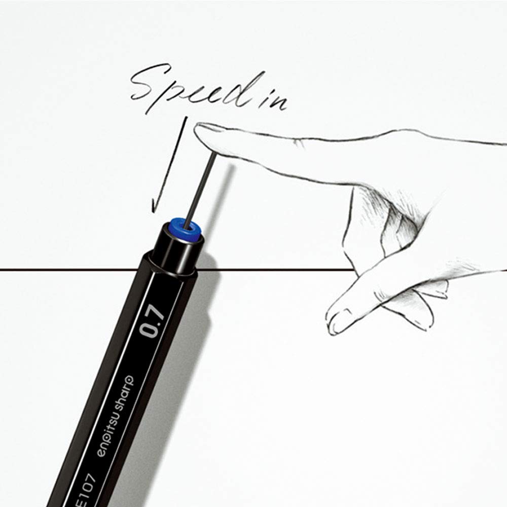 Kokuyo PS-PE WX5SET Mechanical Pencil, Sharp Pencil, Write Comparison, Set of 5, White