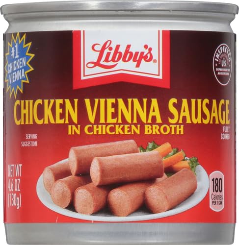 Libby's Chicken Vienna Sausage in Chicken Broth, Canned Sausage, 4.6 OZ