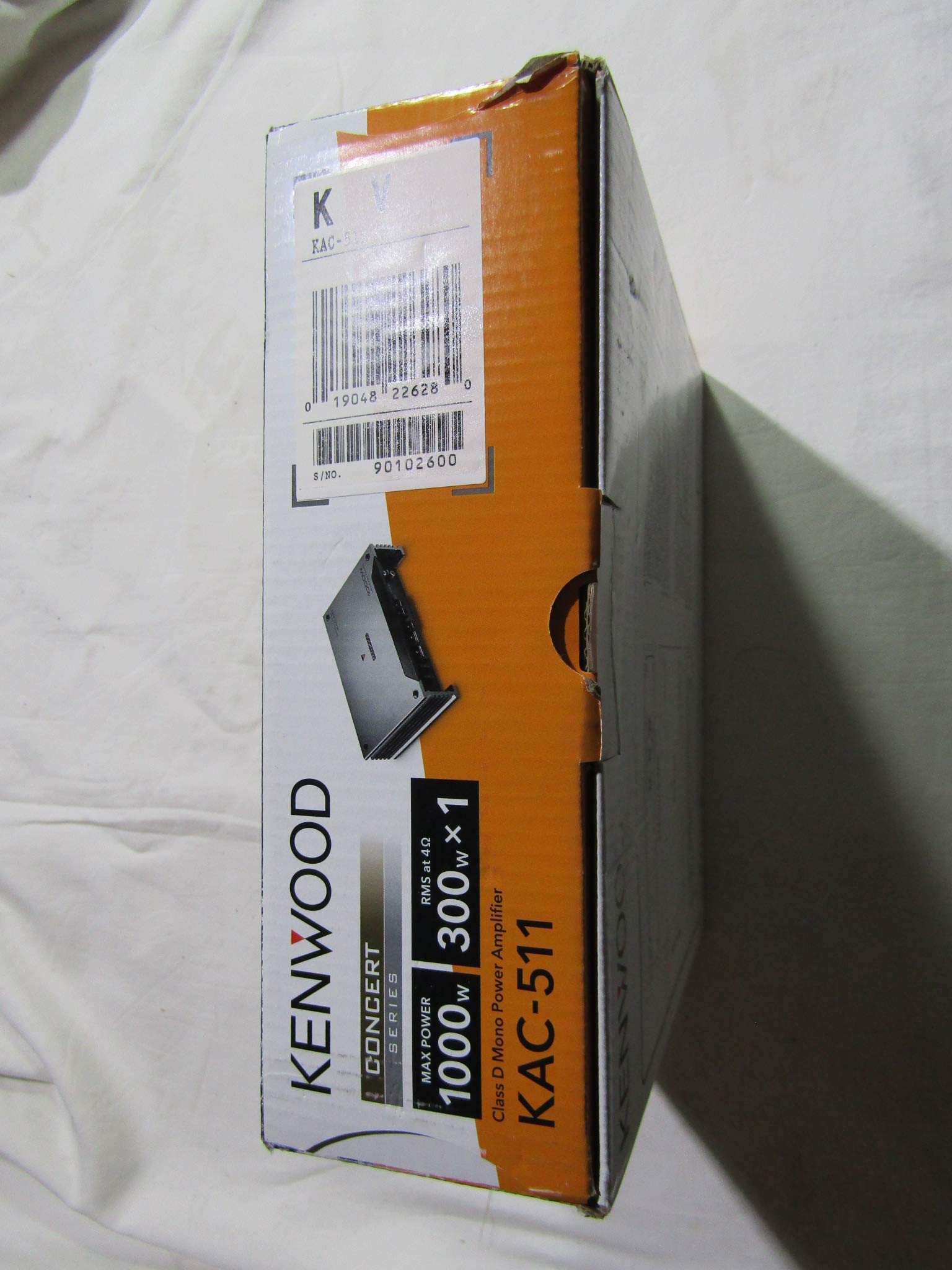 Kenwood KAC-511 Class D Mono Digital Bass Boost Power Amplifier 1000 Watts (Certified Refurbished)