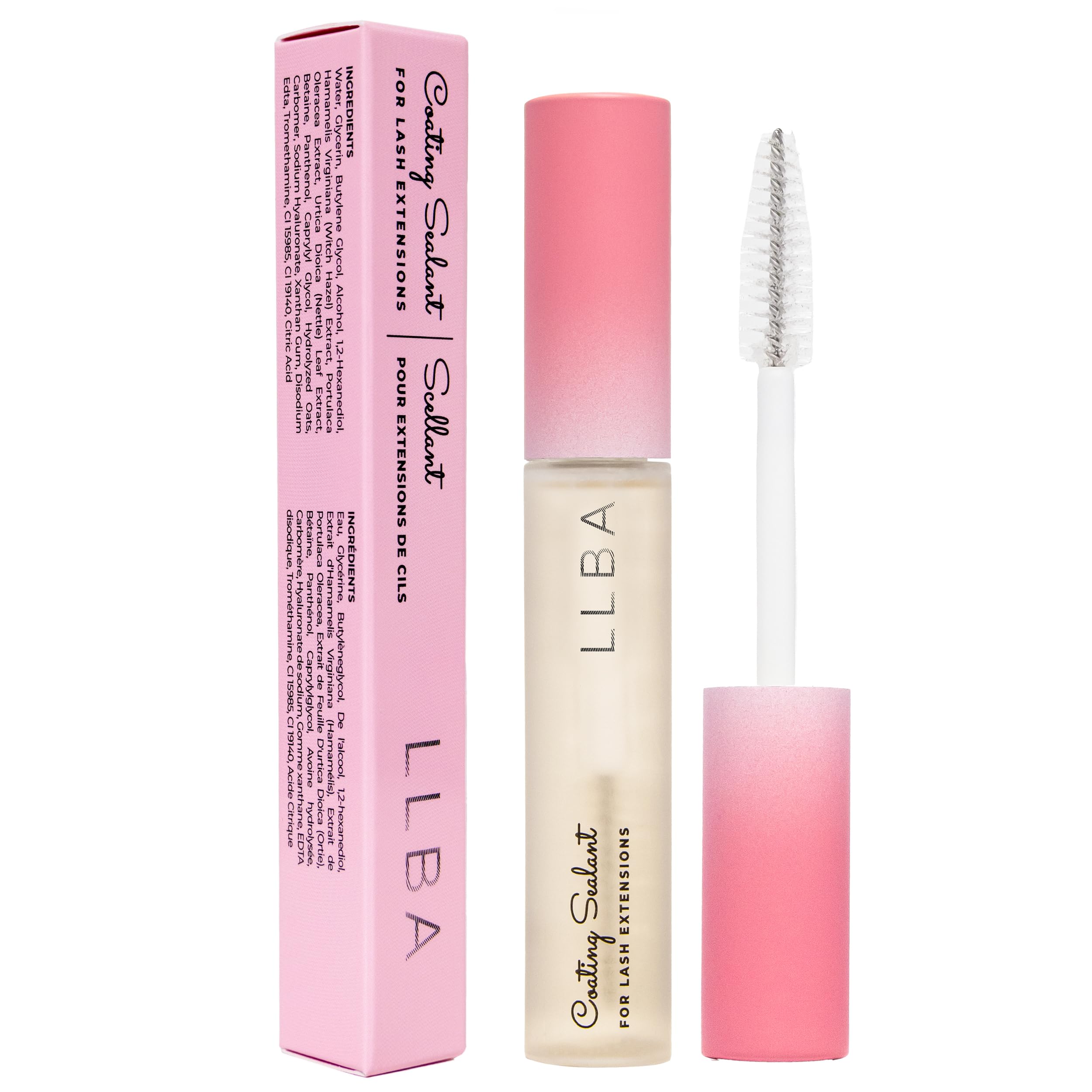 LLBA Professional Eyelash Coating Sealant 10ml - Protective Topcoat for Long-Lasting Eyelash Extensions | Keep Natural Lashes Healthy, Strong, Soft & Silky Lash Extensions