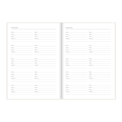 Letts of London Inspire Weekly/Monthly Planner, 12 Months, January to December, 2024, A5 Size, 8.25" x 5.875", Multilingual, White (C082019-24)