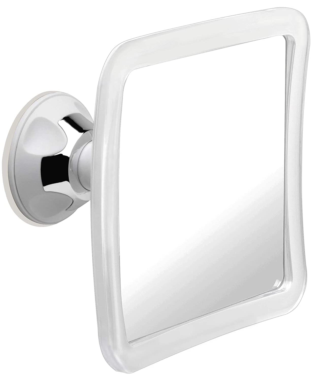 MIRRORVANA Fogless Shower Mirror for Shaving with Upgraded Suction and Black Large & Comfy Hand Held Mirror with Handle (Double-Sided) Bundle