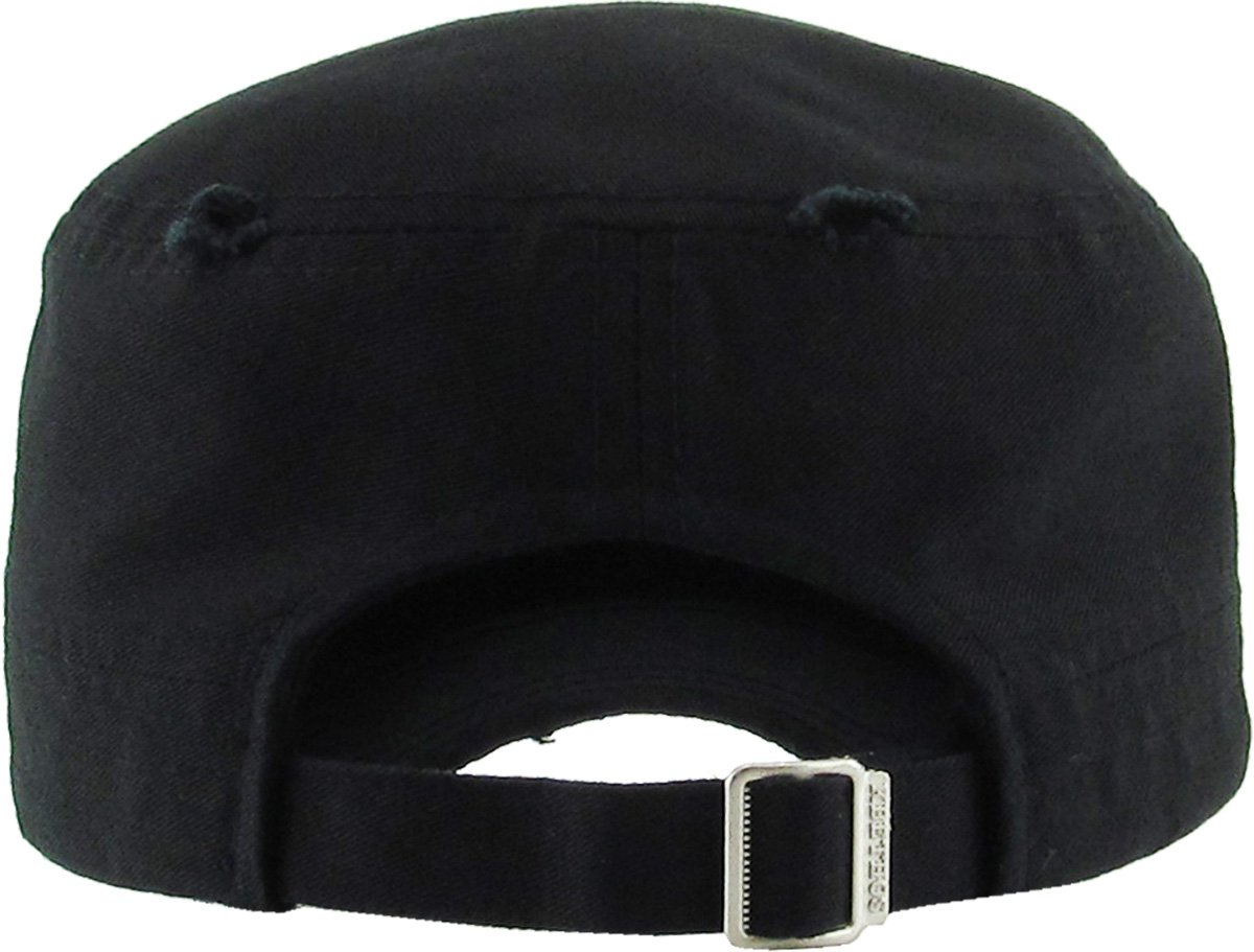 KBETHOS KBK-1466 PNK Vintage Distressed Cadet Army Cap Basic Everyday Military Style Hat