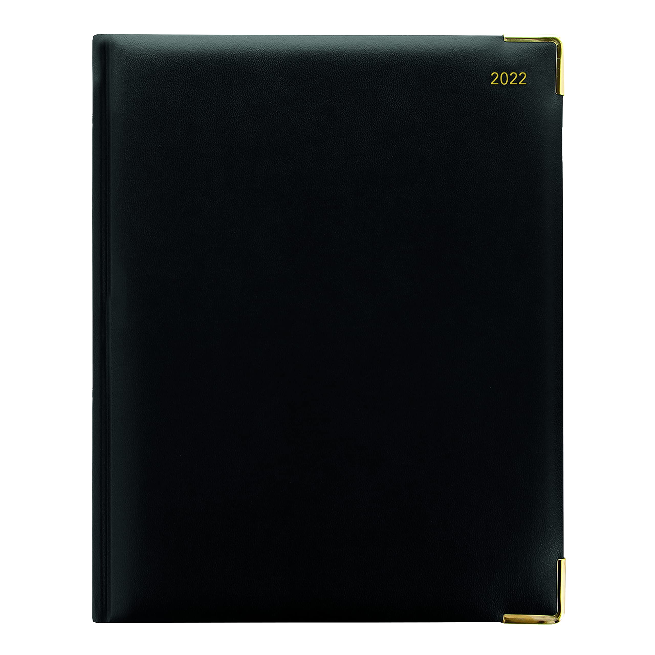LETTS Roma Weekly Planner, 12 Months, January to December, 2022, Week-to-View, 10.25" x 8.25", Black (C33YIBK-22)