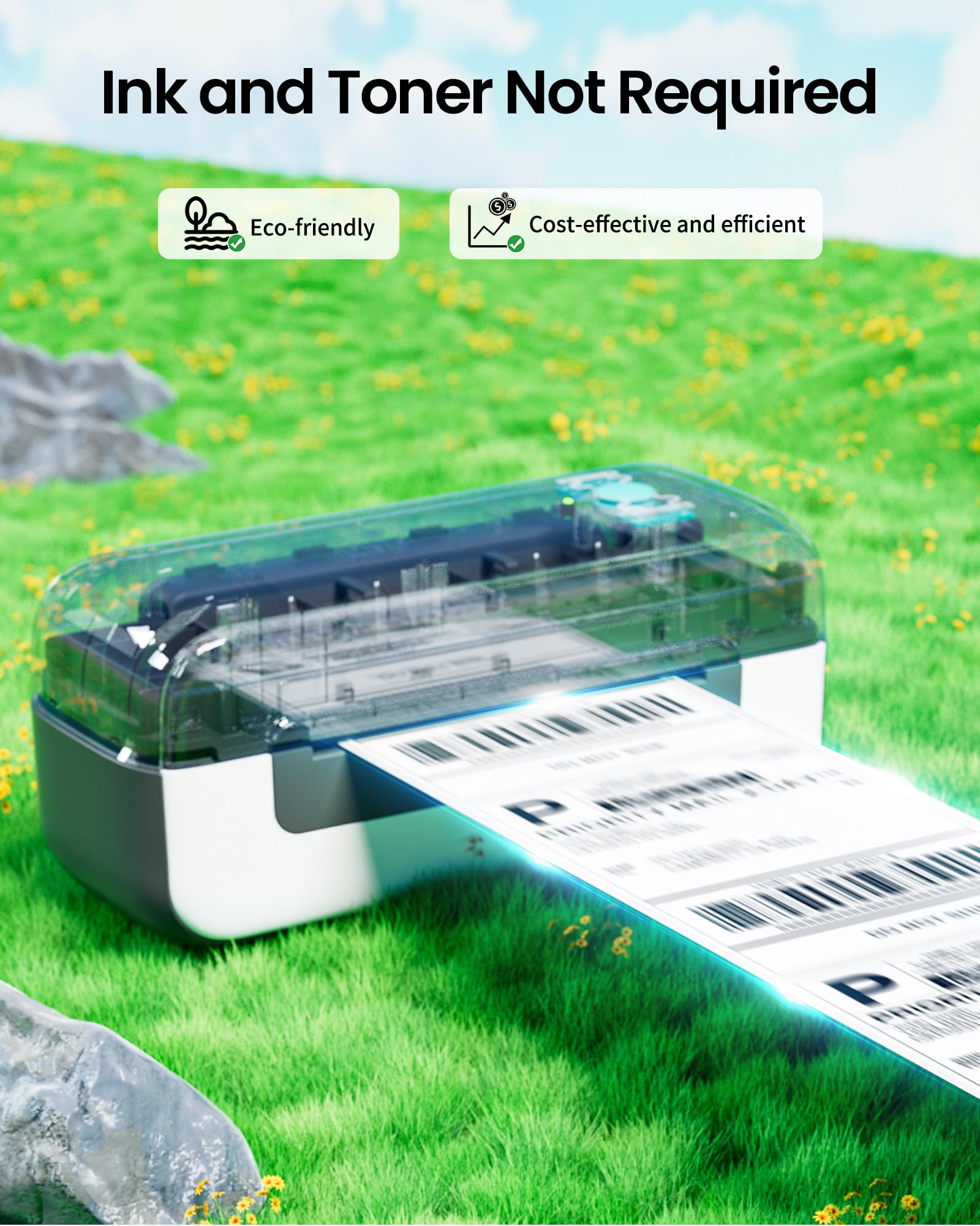 Itari Thermal Label Printer-Shipping Label Printer, 4×6 Label Printer for Small Business, Desktop Thermal Printer for Windows, Mac, Chrome OS