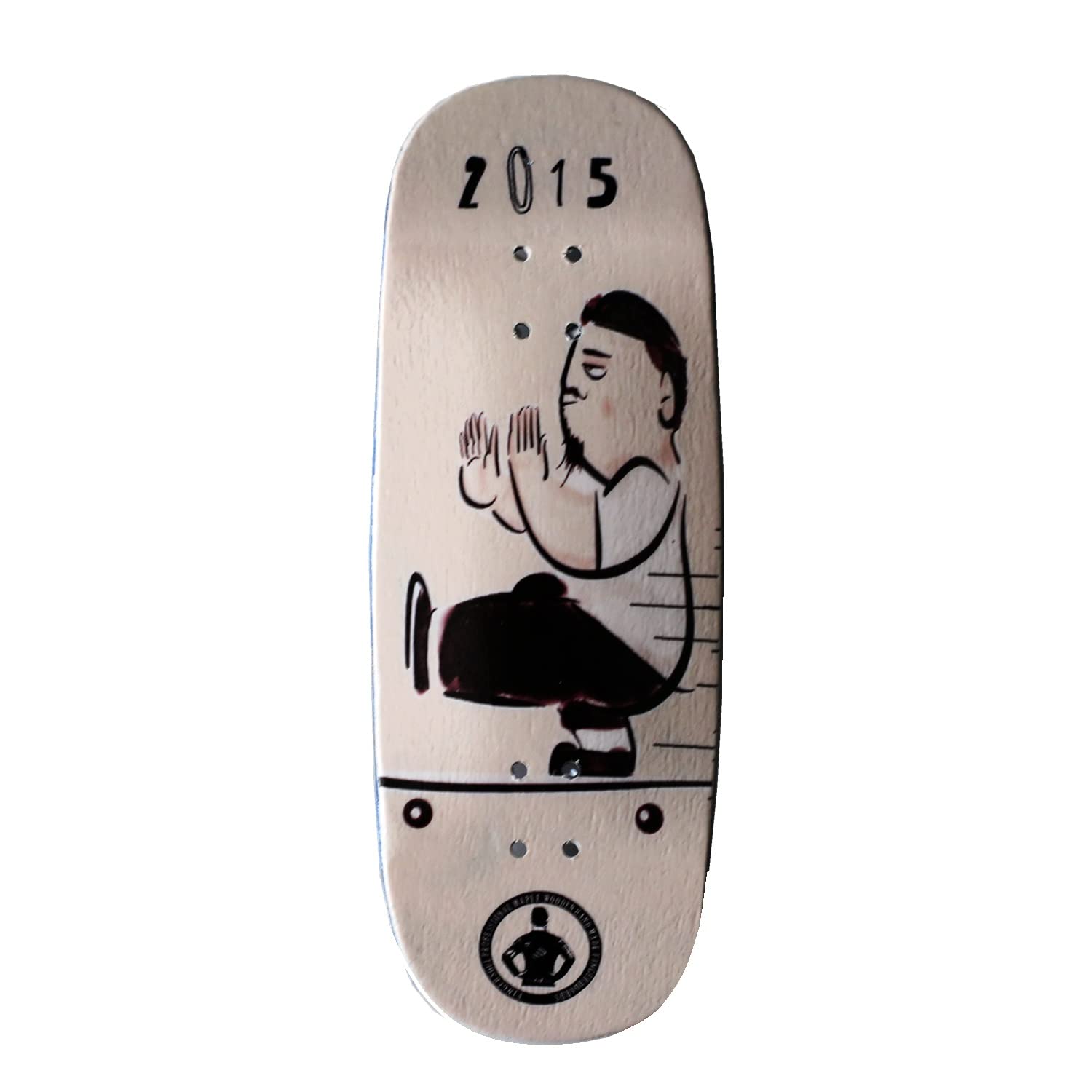 NOAHWOOD Wooden (35X97mm Deck) Fingerboards (Noah Team 10S PRO Hand Mould Made Short Nose Short Tail Deck)(+34mm Old School King Silvery Trucks)(+NW Handmade Logo PRO Wheels ii) (Millipede)