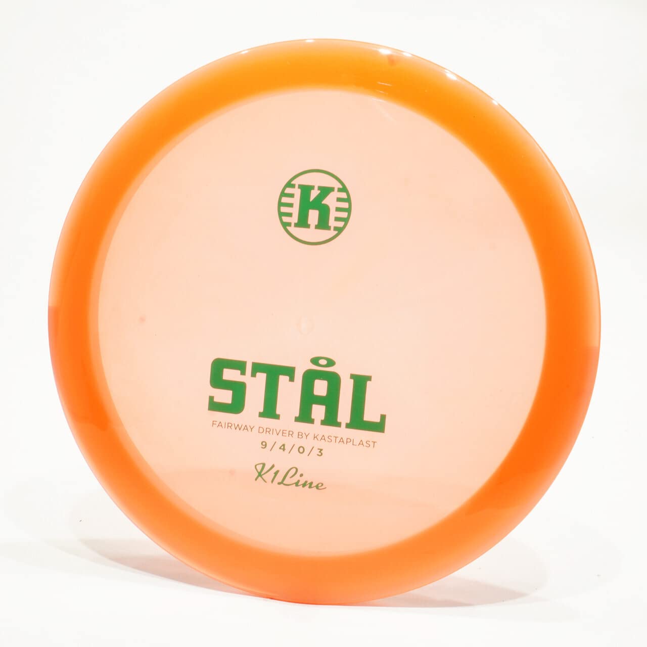 Kastaplast Stal (K1) Driver Golf Disc, Pick Weight/Color [Stamp & Exact Color May Vary] Orange 175-176 Grams