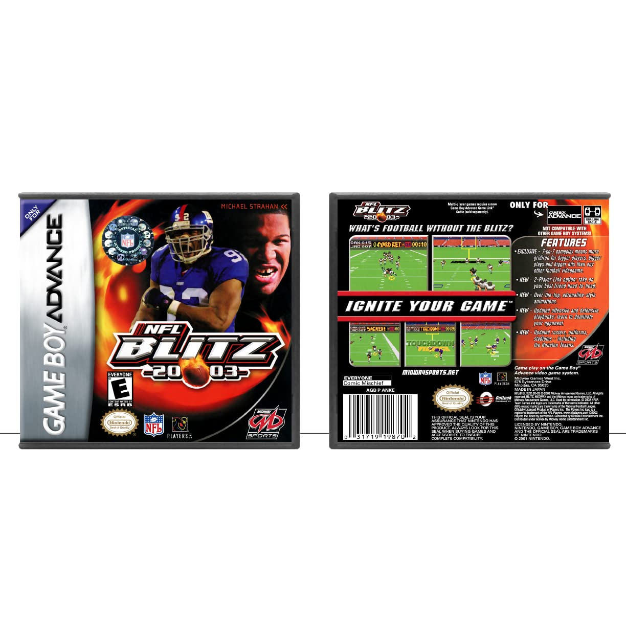 NFL Blitz 2003 | (GBA) Game Boy Advance - Game Case Only - No Game